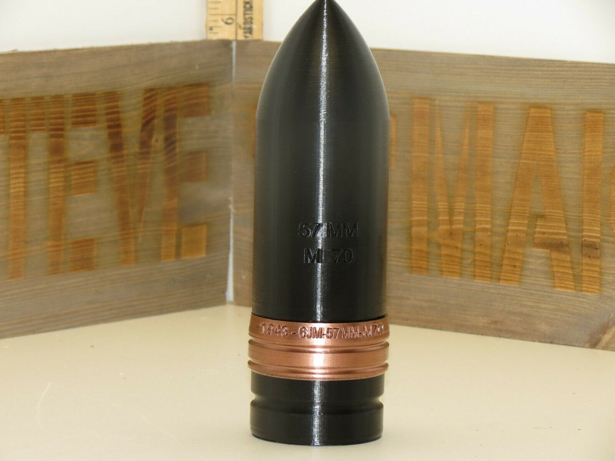 3D Printed 57mm M70 Shell - WWII Era Replica – Redleg3D